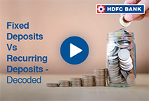 FD vs RD: Key Differences & Features | HDFC Bank
